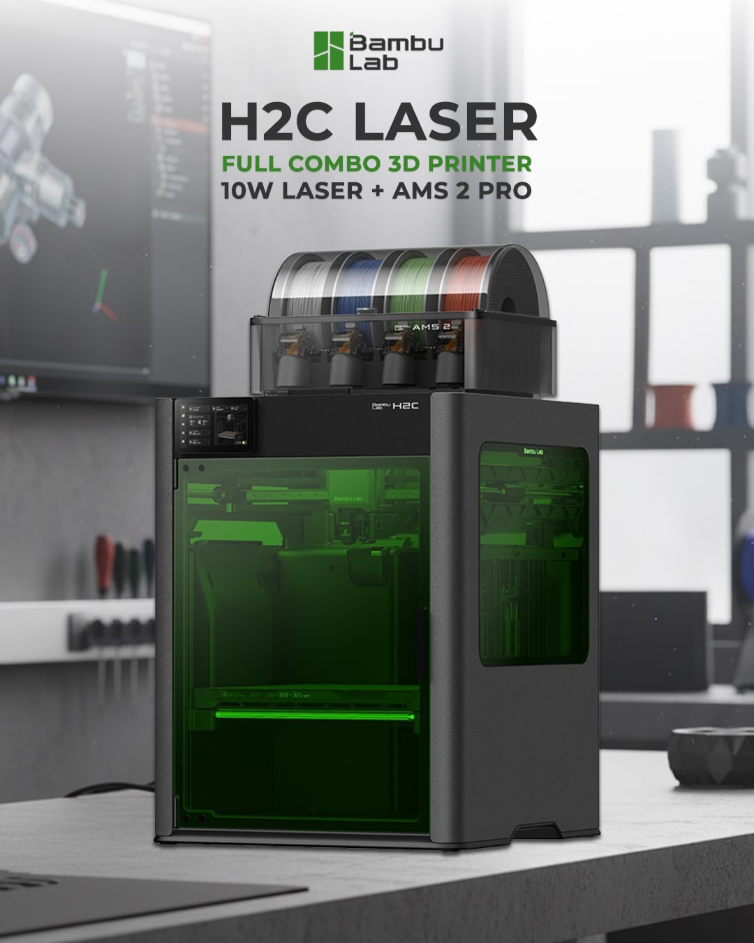 Bambu Lab H2C Laser Full Combo 10W - Paragon Competitions