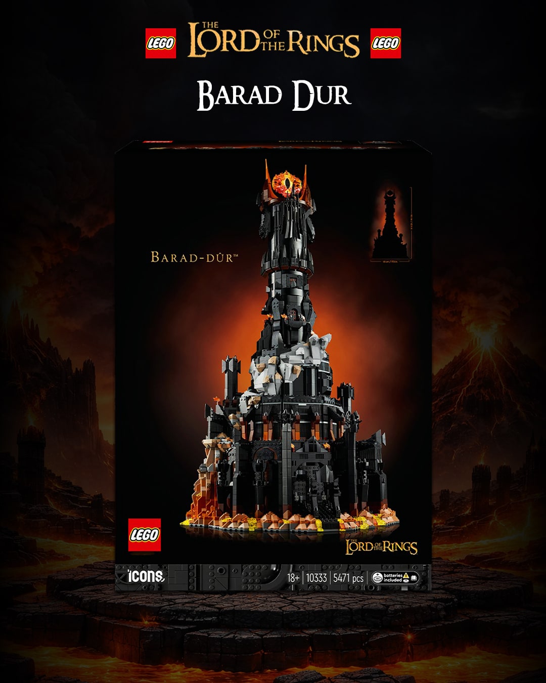 Lego Lord of the Rings Barad Dur (10333) - Paragon Competitions