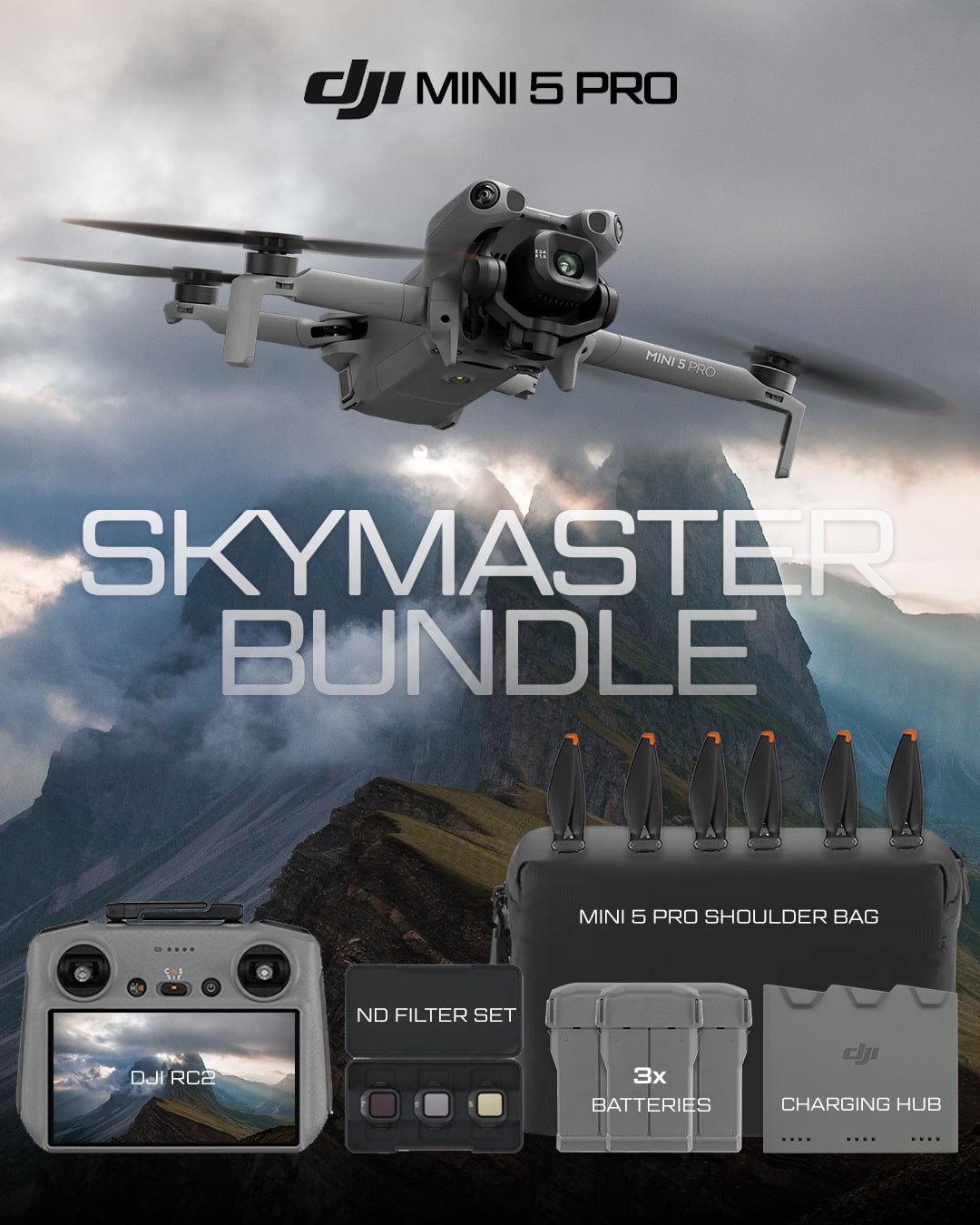 DJI Mini 5 Pro Fly More Combo Sky Master Bundle - Paragon Competitions