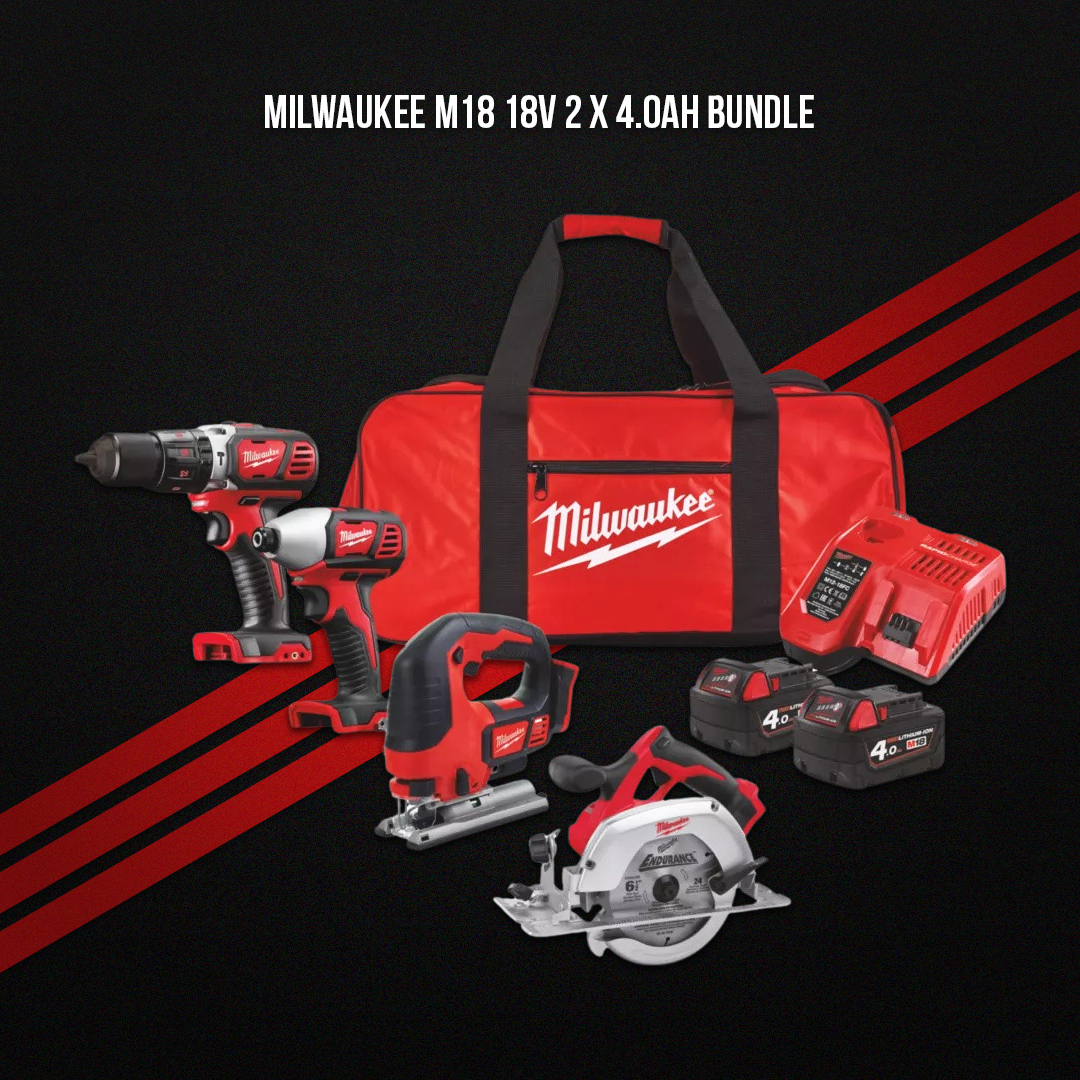 Milwaukee M18 18V 2 x 4.0Ah Bundle – Paragon Competitions
